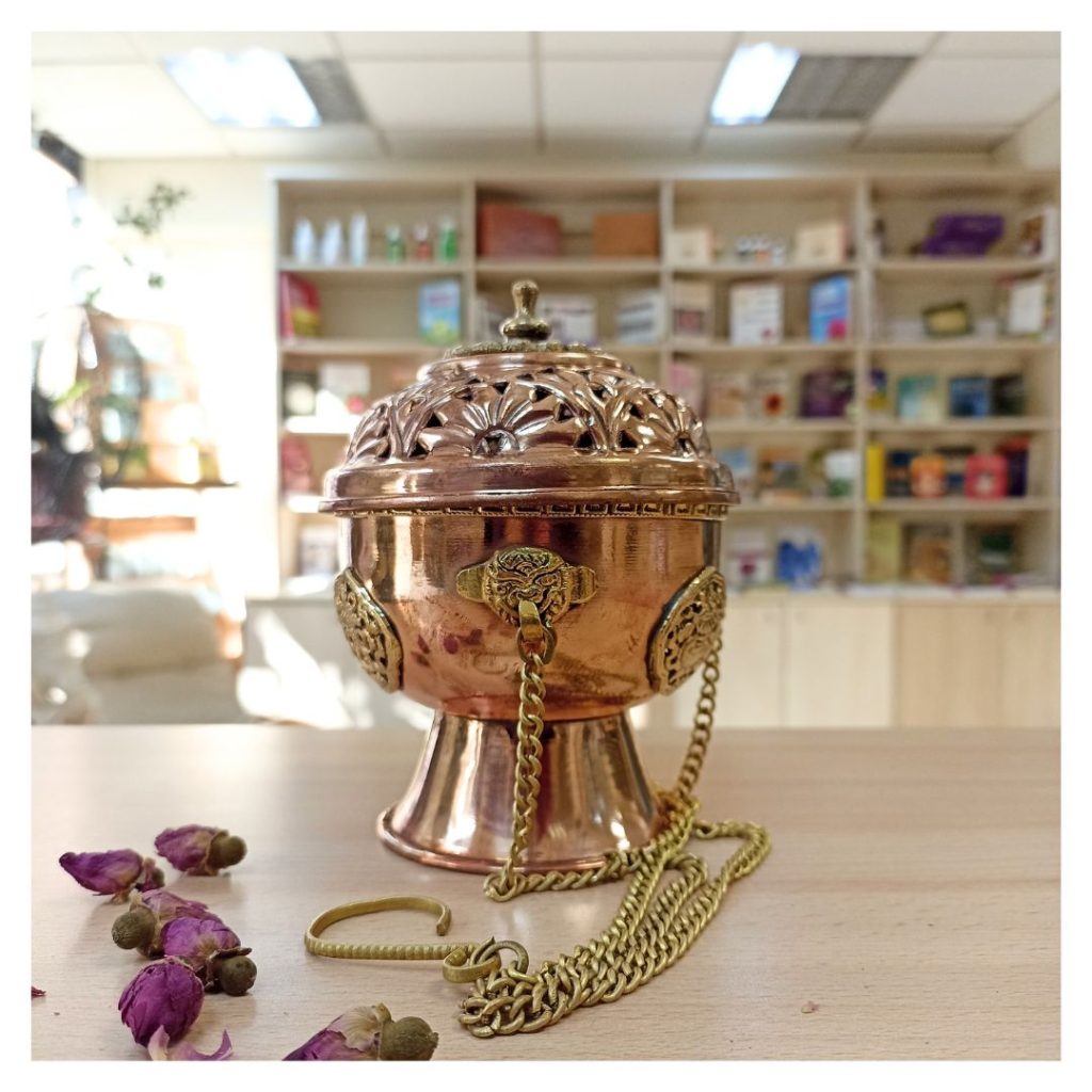 Copalera Sahumador Metal - Gaia Esencias